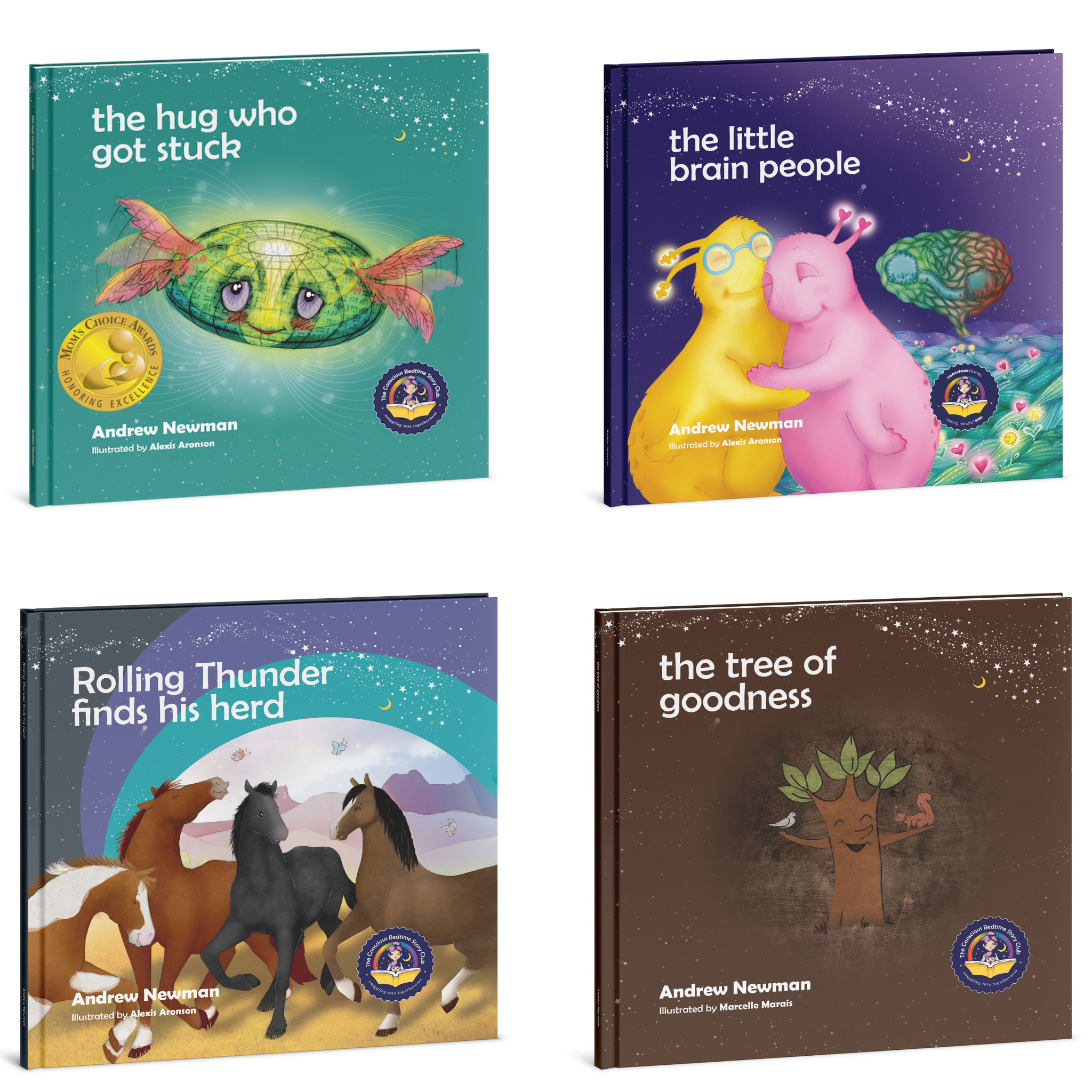 4-book bundle: The Hug Who Got Stuck + The Little Brain People + Rolli ...