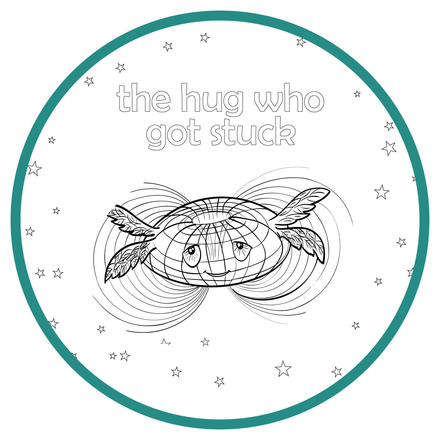 Printable Coloring Pages - The Hug Who Got Stuck – Conscious Stories